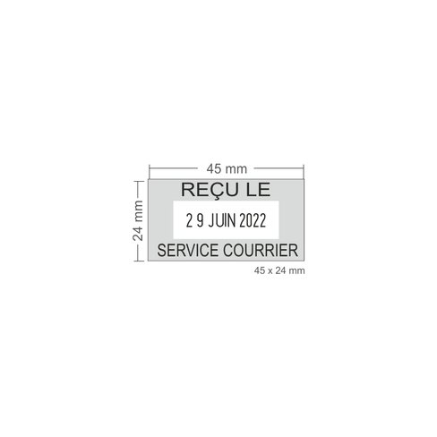 Tampon dateur personnalisé Colop Printer S260 - 2 lignes maximum - 24 x ...
