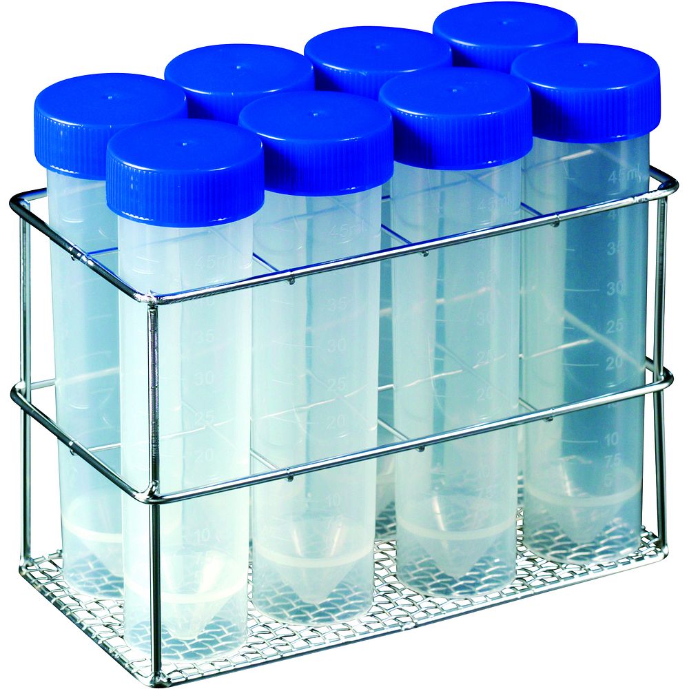 Portoir en acier inox 25 tubes 50 ml type Falcon - ugap.fr